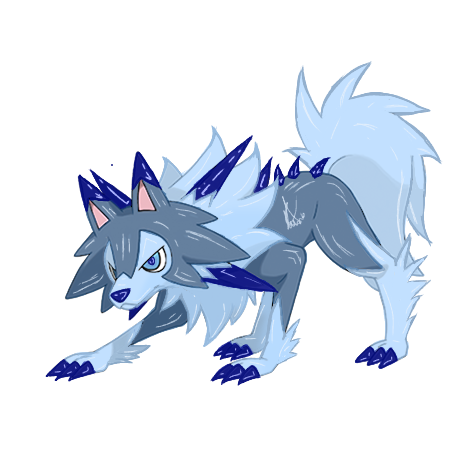 lycanroc ice speedpaint - ibisPaint