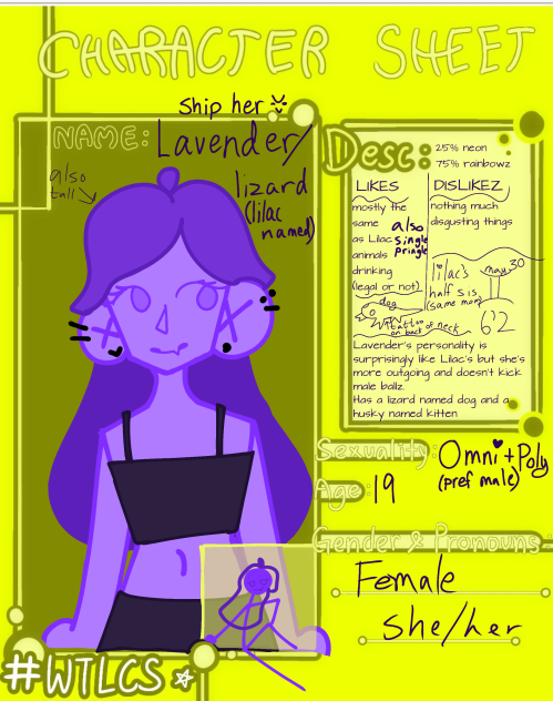 lavender-lizard - ibisPaint