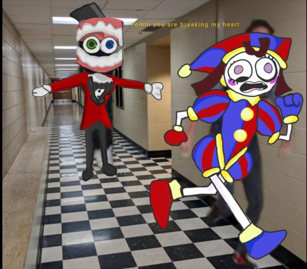 CAINE TADC CHASING MEME - ibisPaint