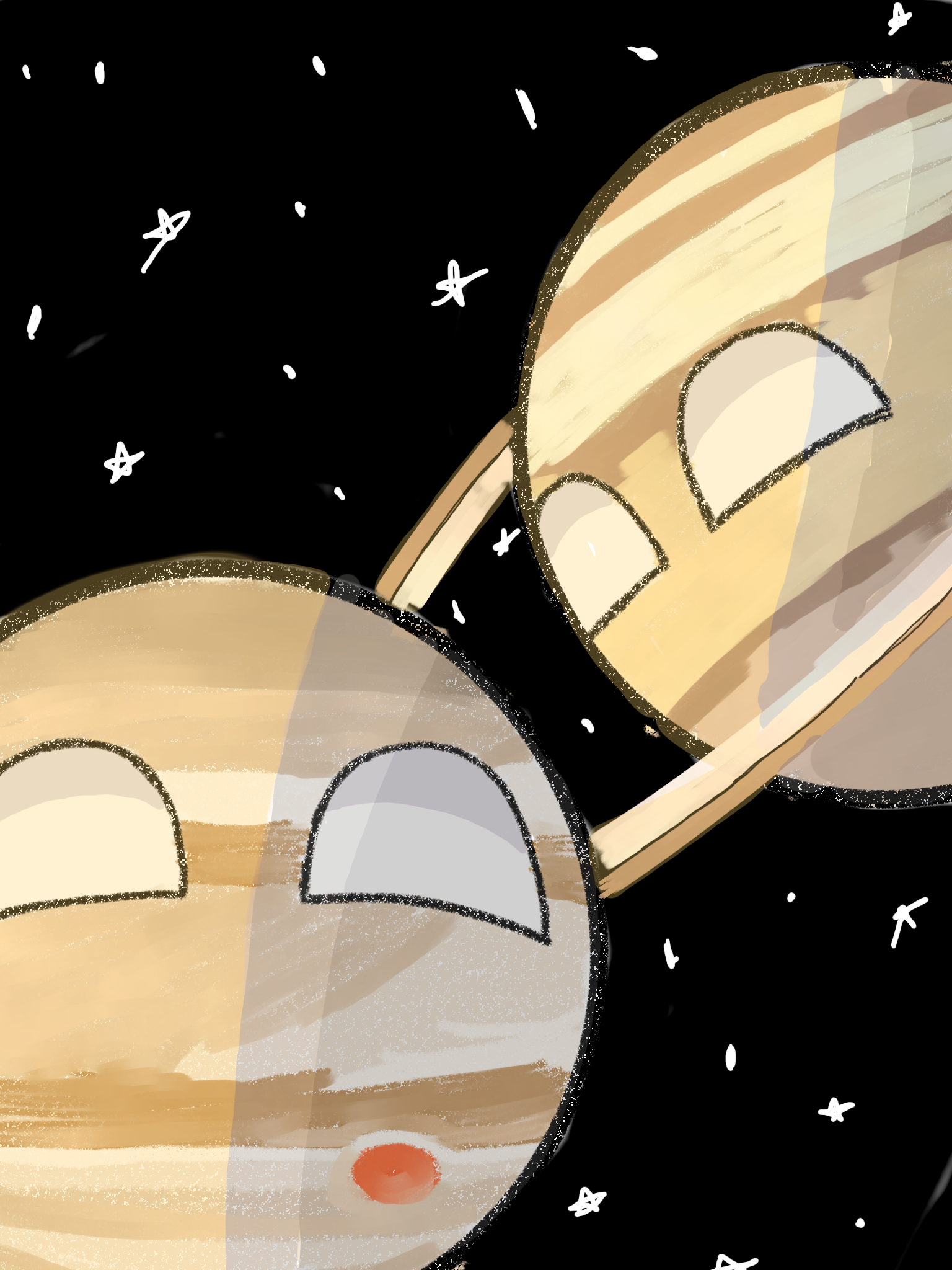 gas giant planets - ibisPaint