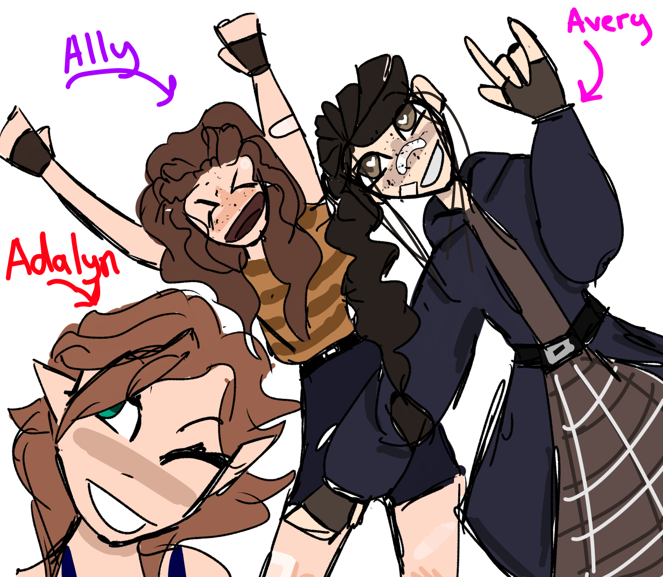 Me and my sisters OC’s - ibisPaint