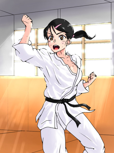 空手少女 karate girl - ibisPaint