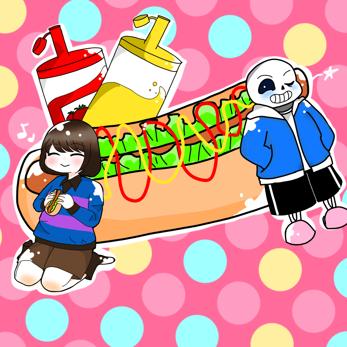 undertale ホットドッグ - ibisPaint