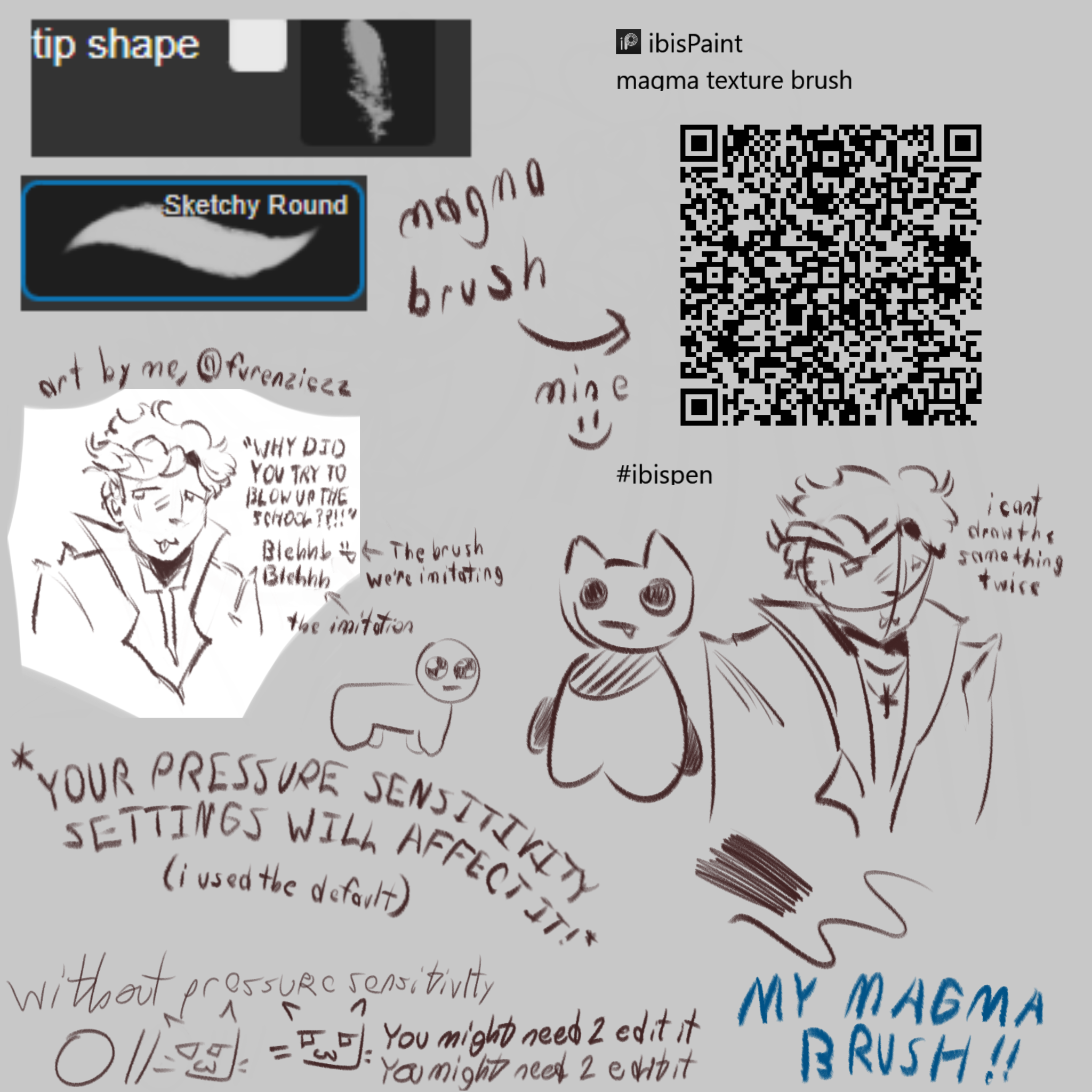 magma texture brush - ibisPaint