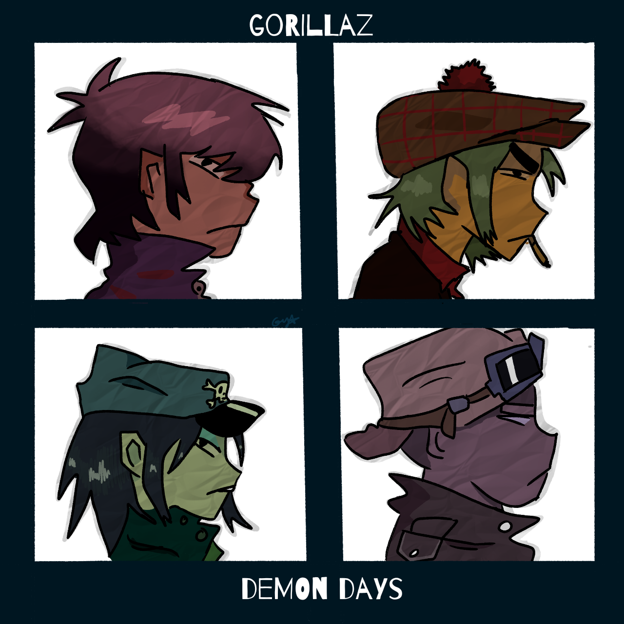 Gorillaz-Demon Days - ibisPaint