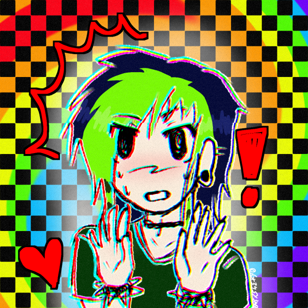 tw glitch fx OMG RAINBOW CRASH!! - ibisPaint