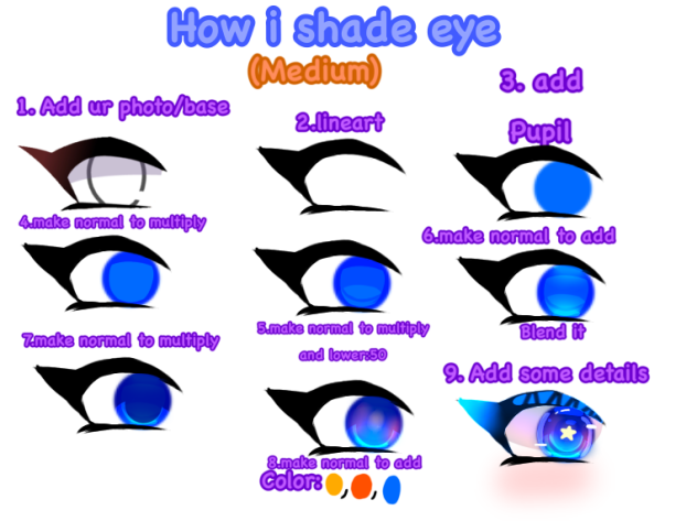 How i shade eyes 2 medium - ibisPaint