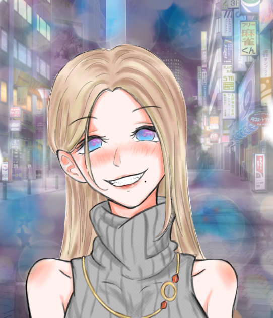 she look beautiful - ibisPaint