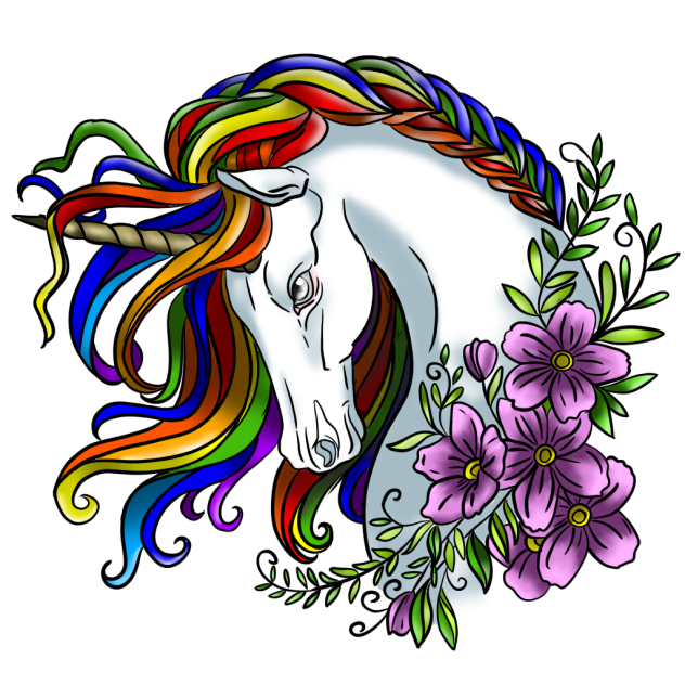 Unicorn colored - ibisPaint