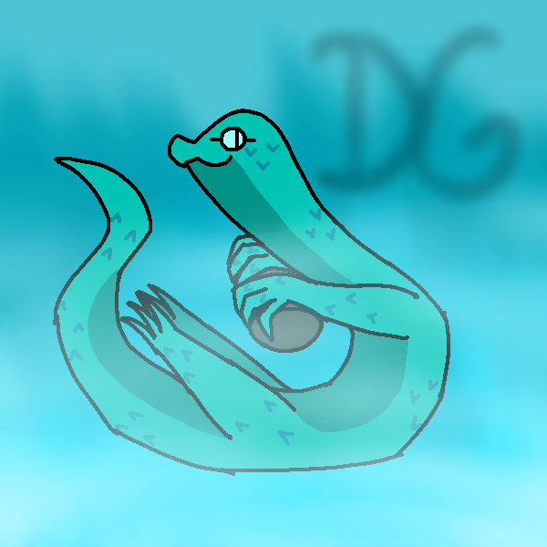 Water Dragon well Lizard - ibisPaint