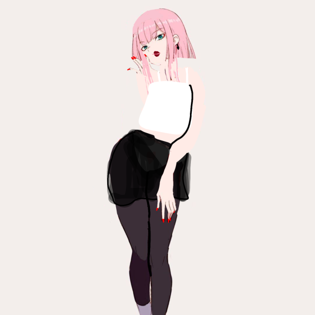 zero two glow up transformation - ibisPaint