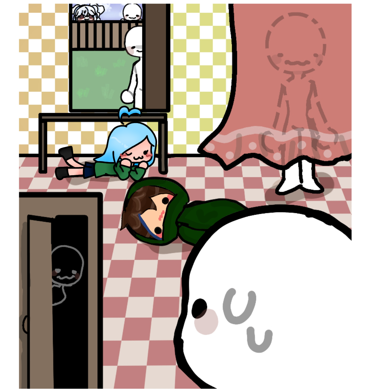 Hide and seek Collab!!!!!!!!!!! - ibisPaint