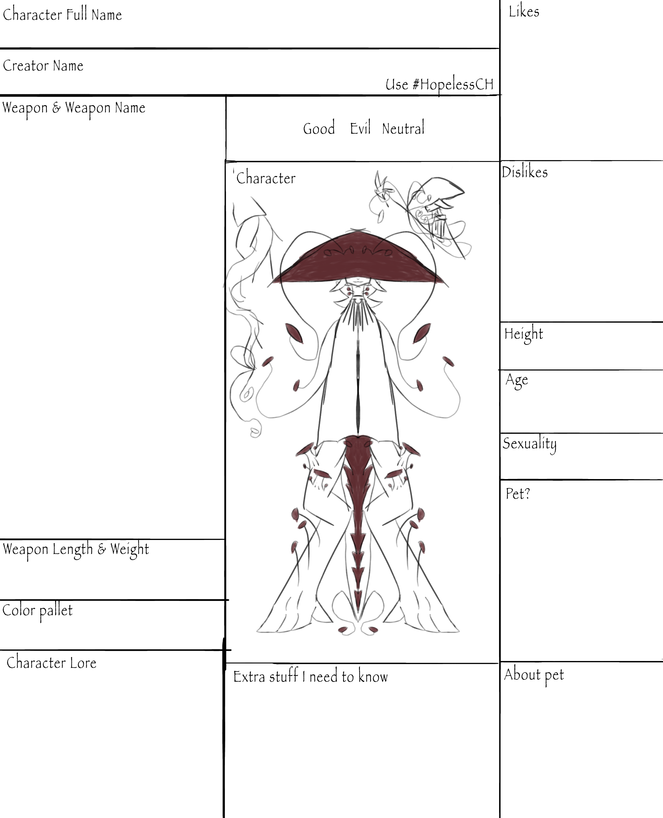 WIP of a character for mercy's story - ibisPaint