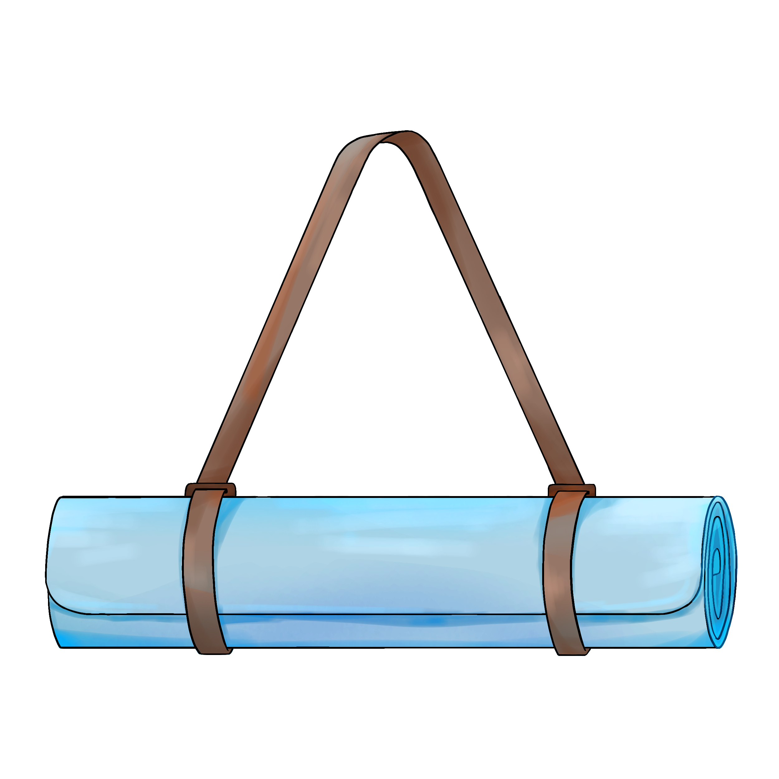 Yoga matras bag - Blue - ibisPaint