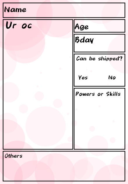 Character sheet - ibisPaint