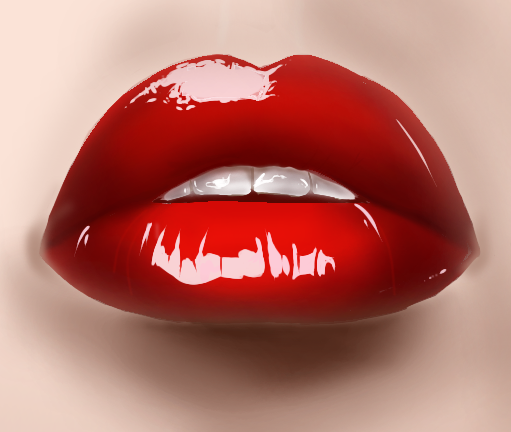 red lips - ibisPaint