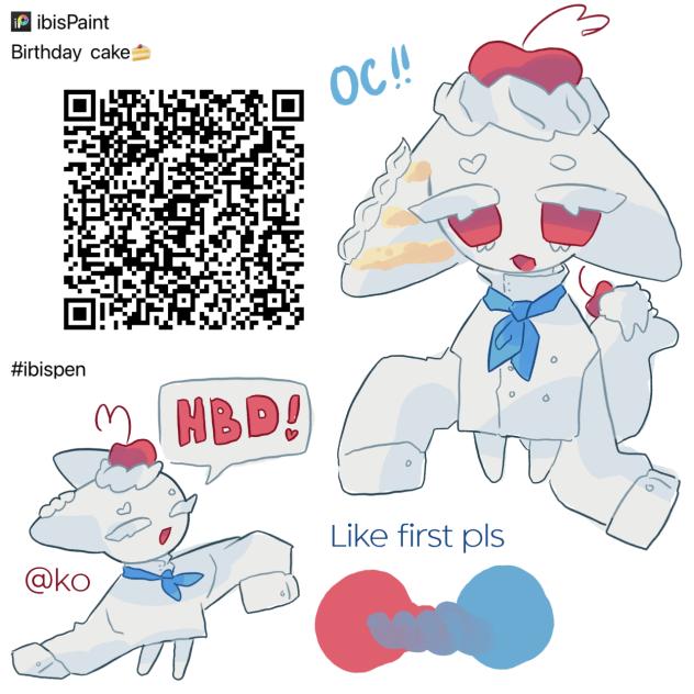 Birthday cake🍰 - ibisPaint