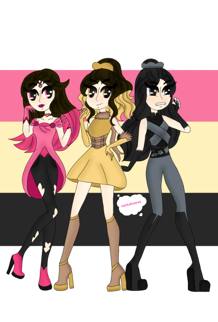 pink, yellow e Black - ibisPaint