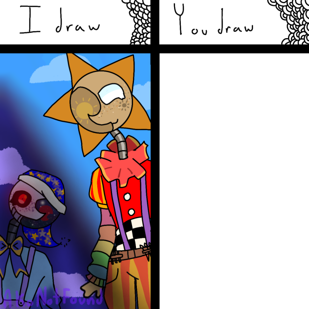 Sun and Moon collab - ibisPaint