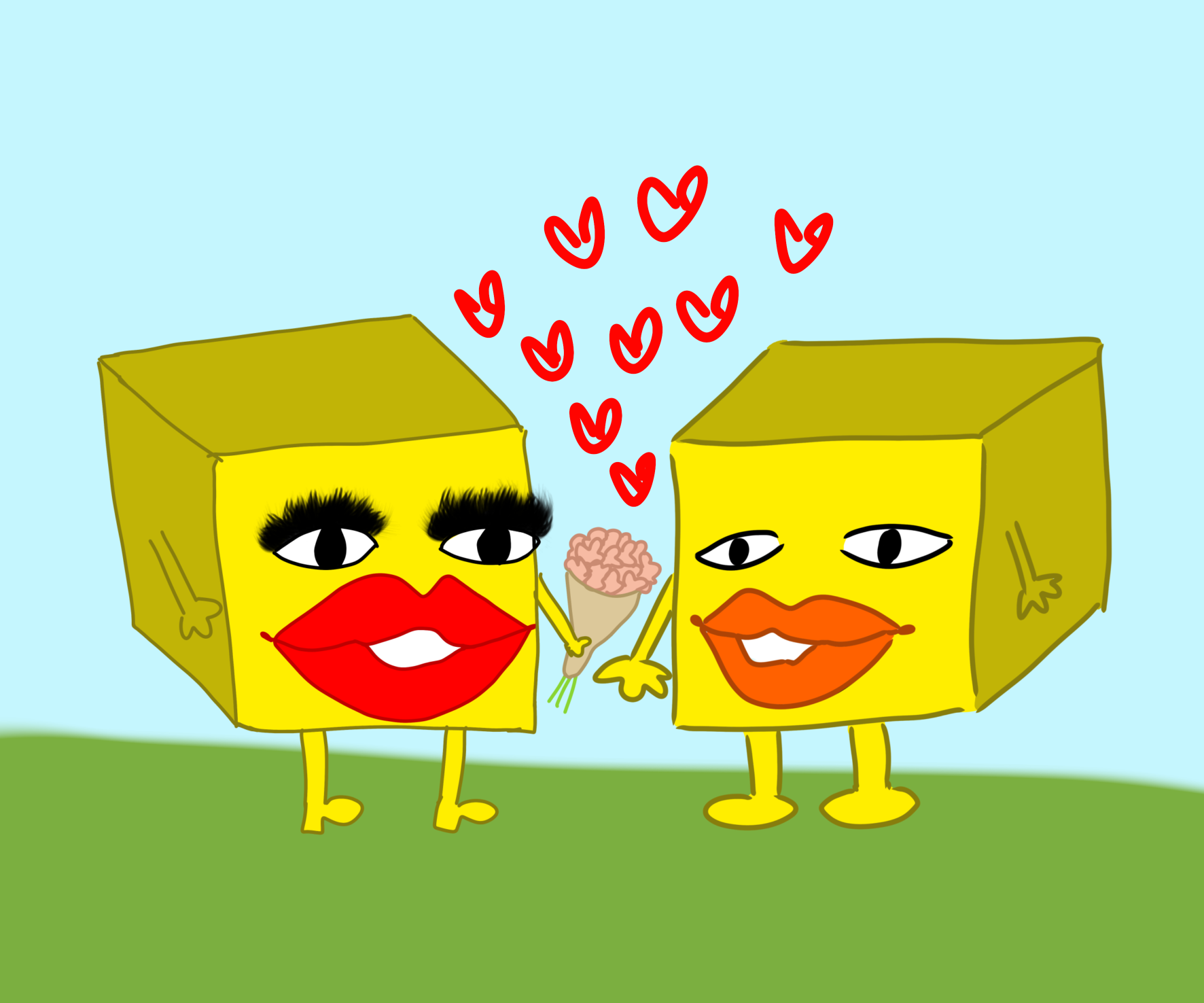BLOCK COUPLE - ibisPaint