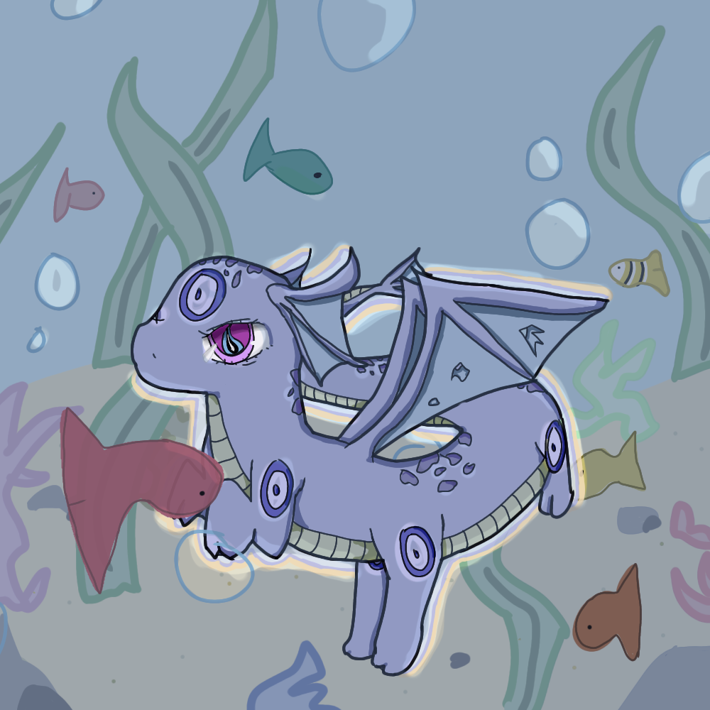 sea Water Dragon - ibisPaint