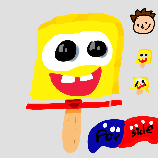 Spongebob popsicle - ibisPaint