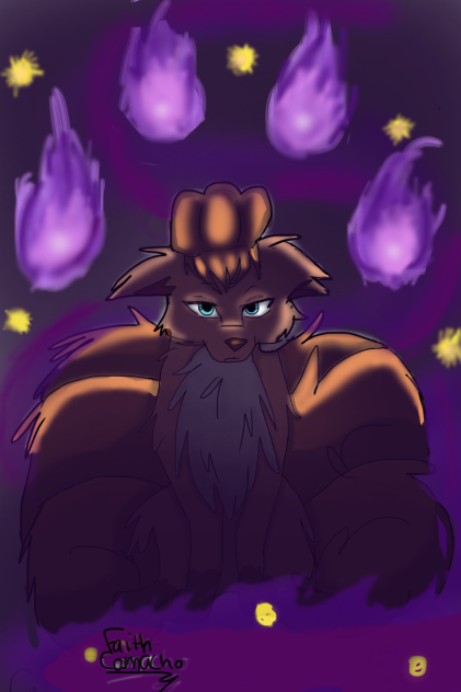 vulpix Pokemon digital art - ibisPaint