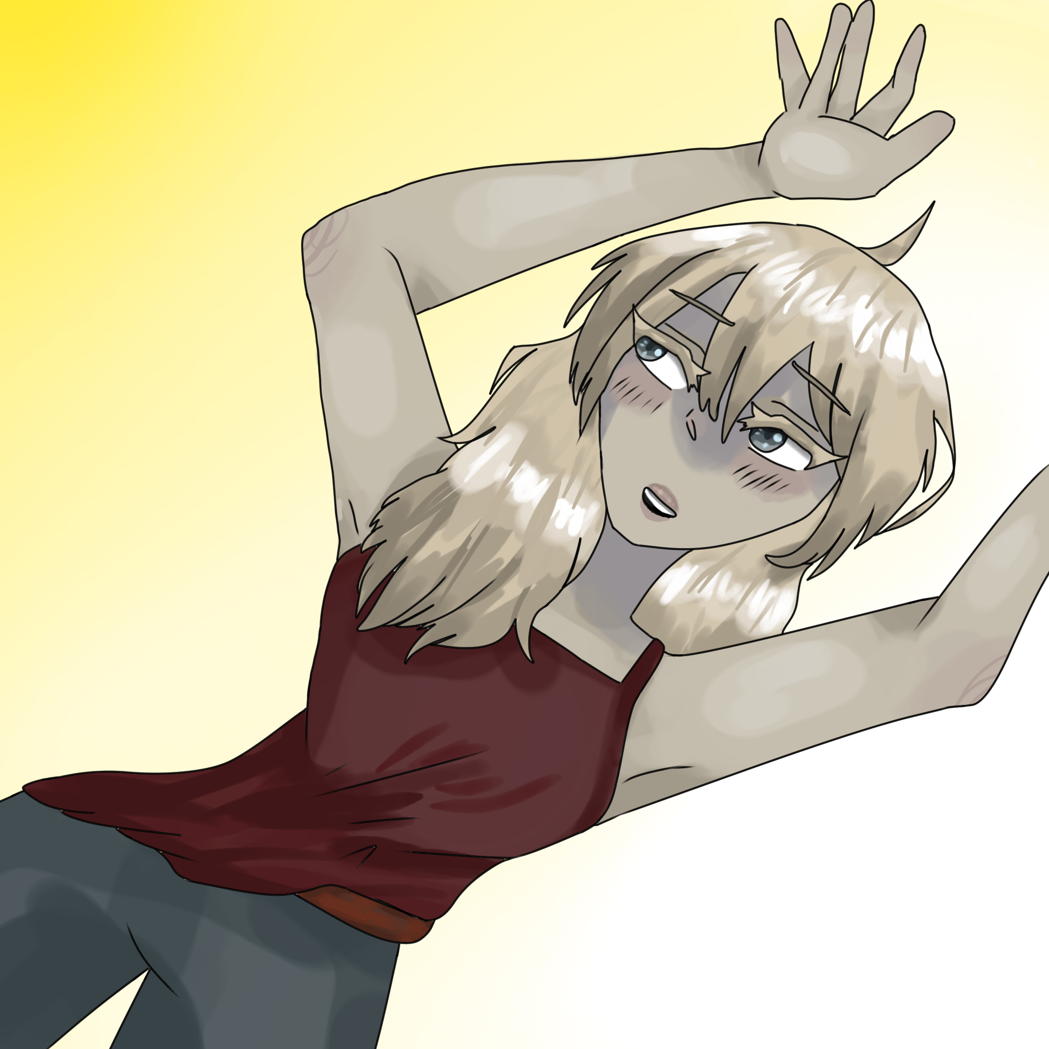 SHES LYING DOWN GUYS ITS NOT SUS - ibisPaint