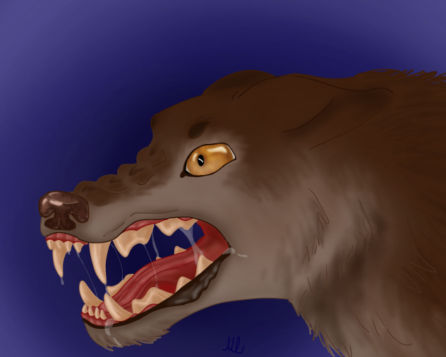angry wolf👹 - ibisPaint