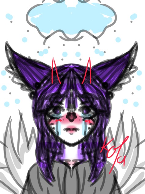 sad girl.. - ibisPaint