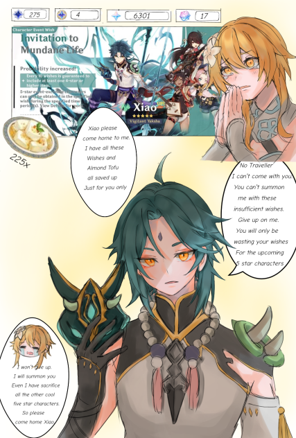 I want to summon Xiao - ibisPaint