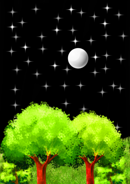 forest night - ibisPaint