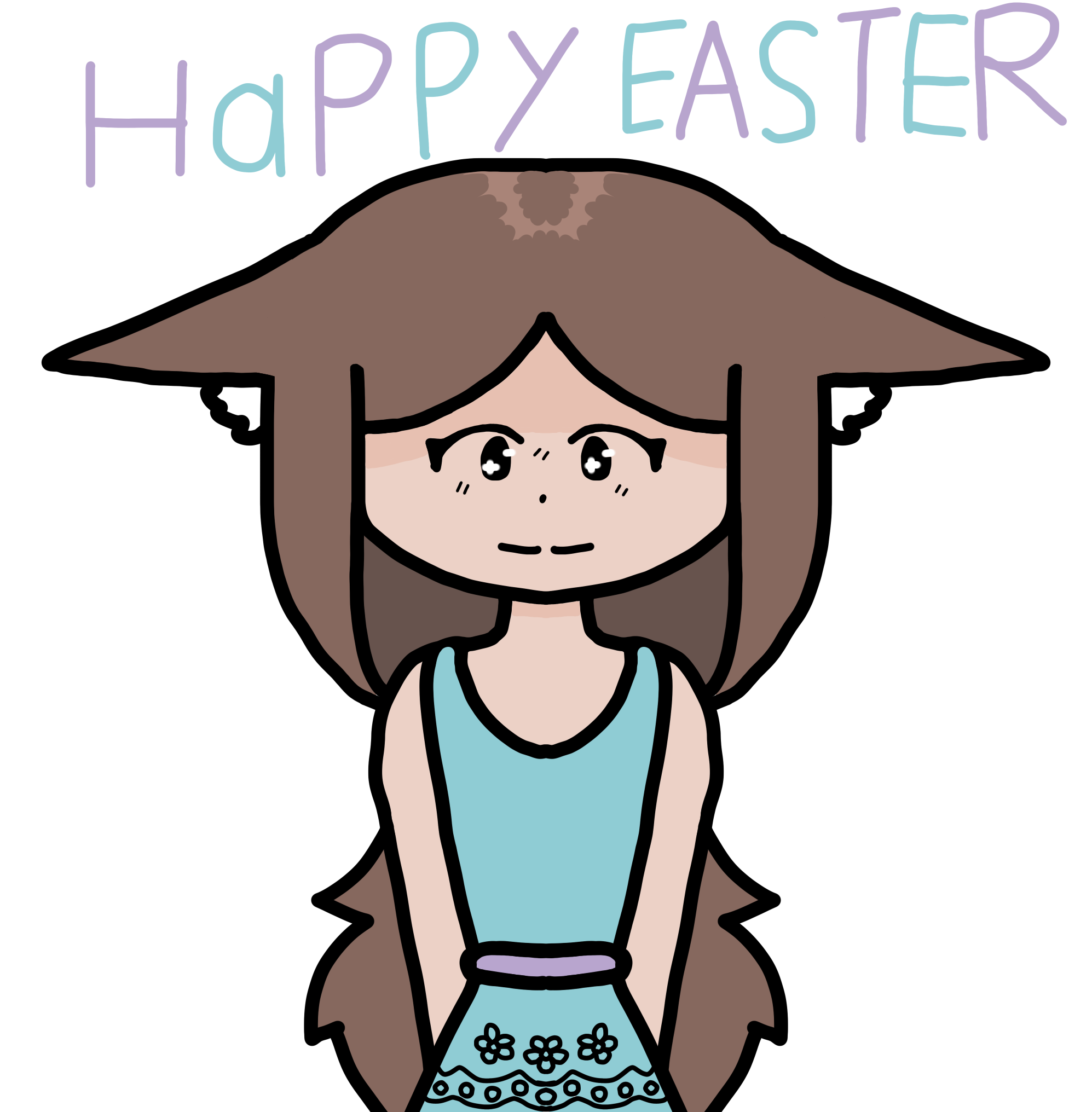 Maddie says Happy Easter - ibisPaint
