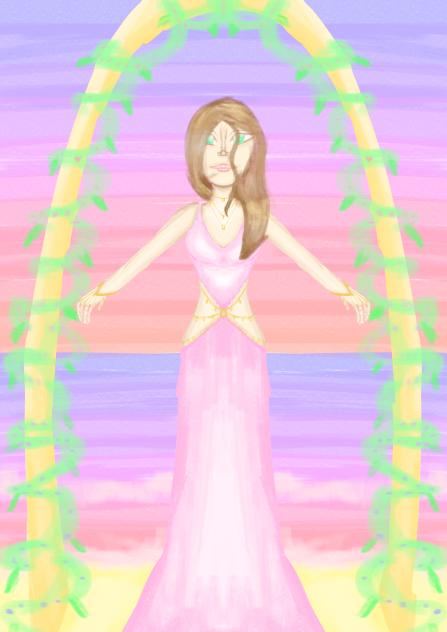 sunset goddess - ibisPaint