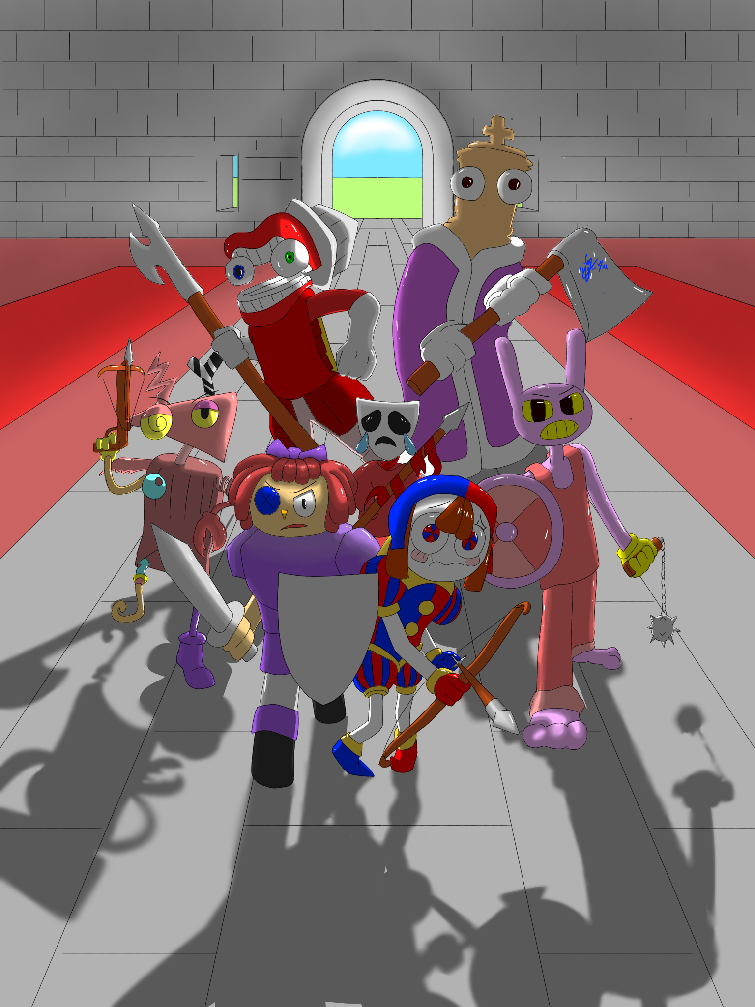 CIRCUS GANG AS MEDIEVAL TROOPS - ibisPaint