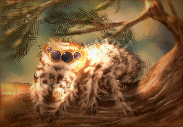 Realism Jumping Spider - ibisPaint