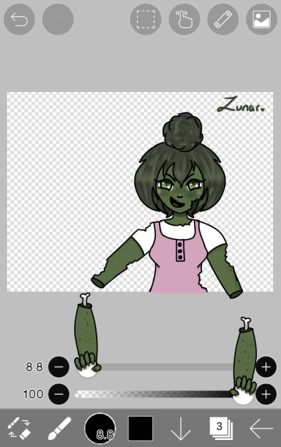 Lydia the Zombie - ibisPaint