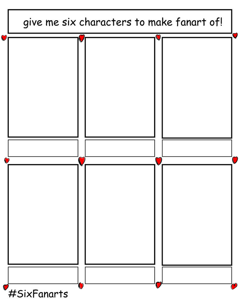 give me six characters to make FANART of - ibisPaint