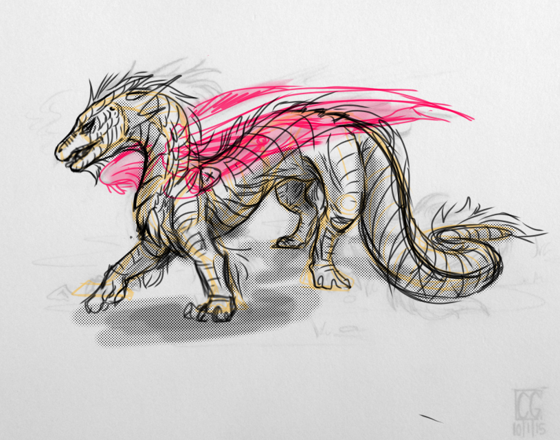 dragon redraw - ibisPaint