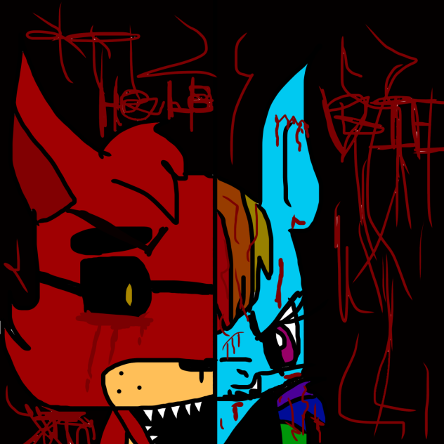 Foxy and Rainbow factory dash - ibisPaint