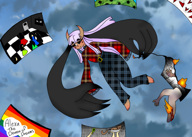 my OC drawing, Alexa - ibisPaint