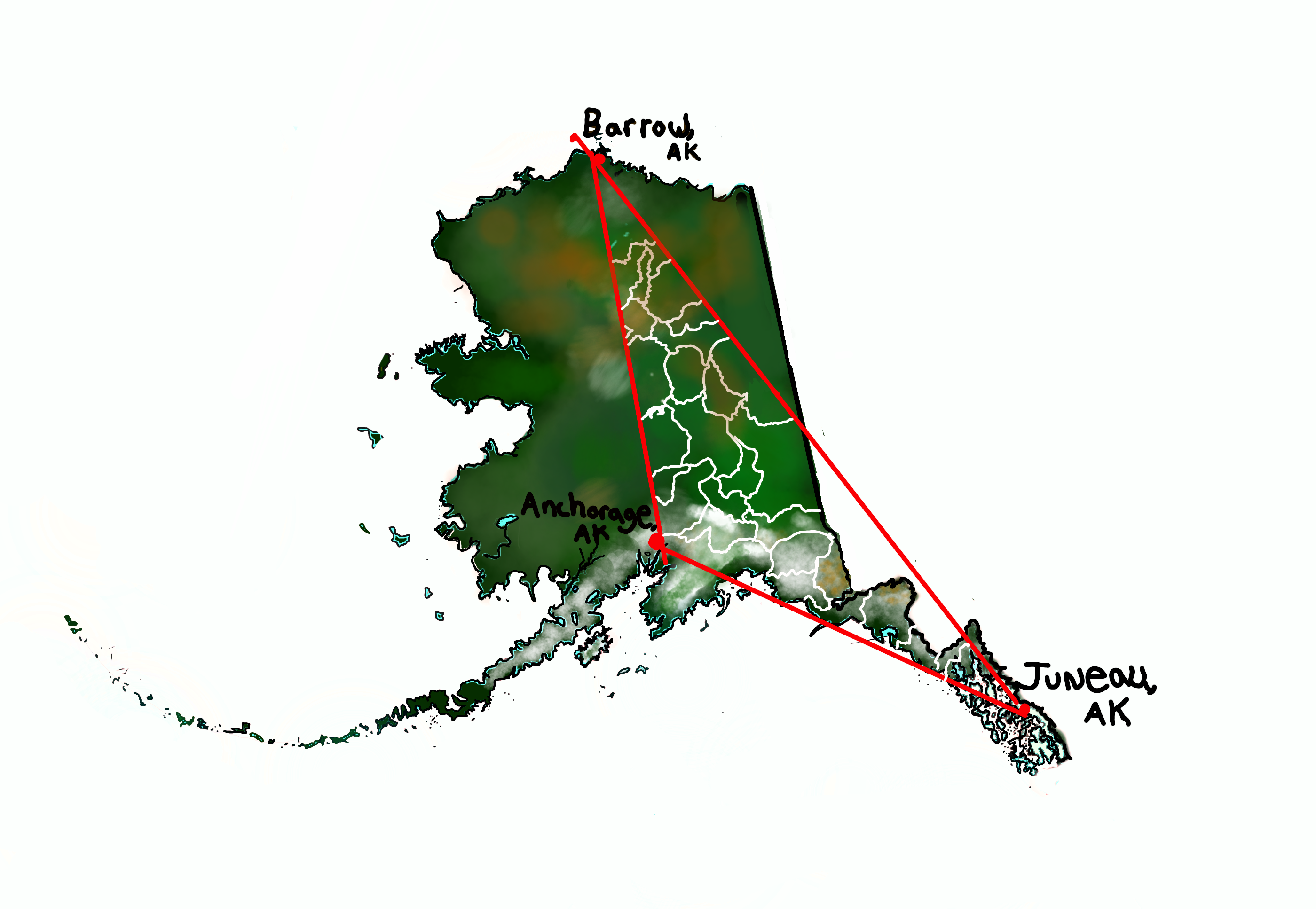 The Alaska Triangle (speed art) - ibisPaint