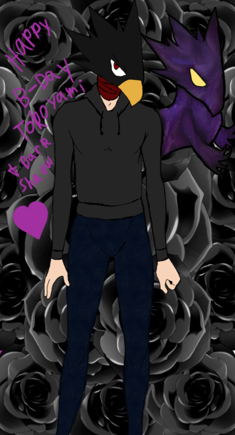 Tokoyami and Dark Shadow - ibisPaint