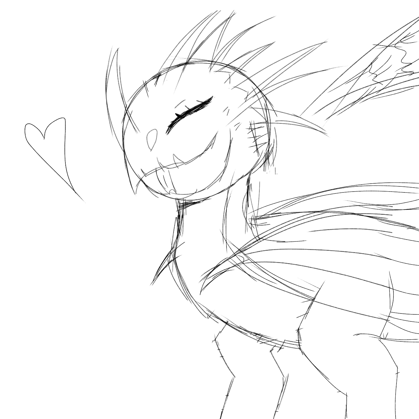 Deadly Nadder Sketch 🔵🟡Httyd - ibisPaint