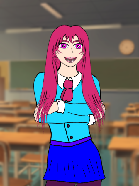Luna at School - ibisPaint