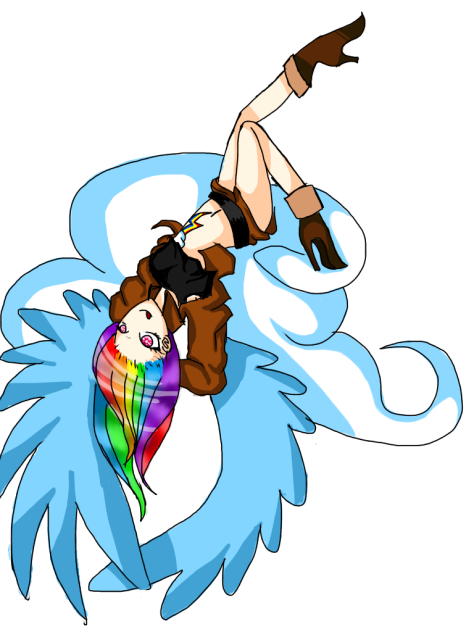 Human Rainbow dash speedpaint - ibisPaint