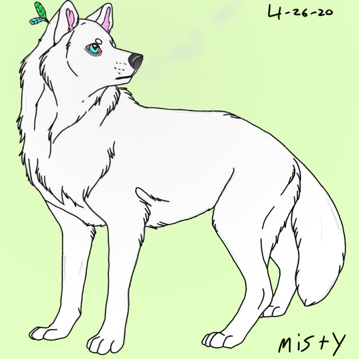 Misty the wolf - ibisPaint