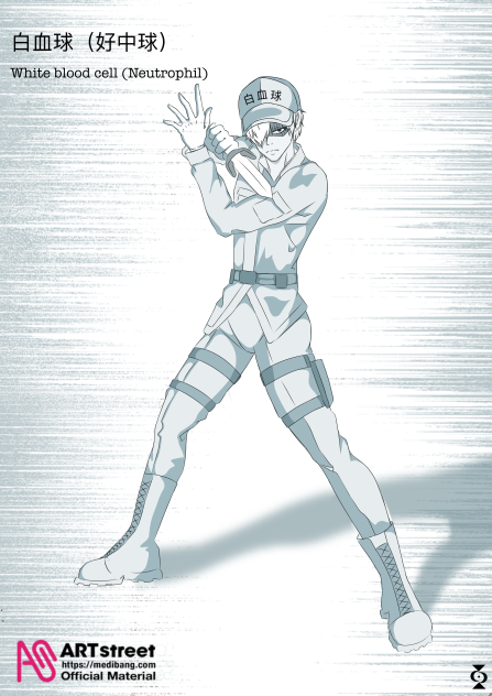 Cells at Work! Trace and draw challenge - ibisPaint