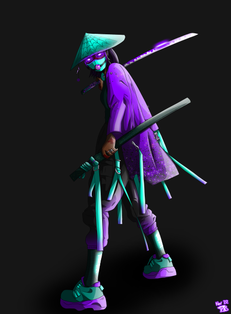 Neon Assassin- Purple - ibisPaint