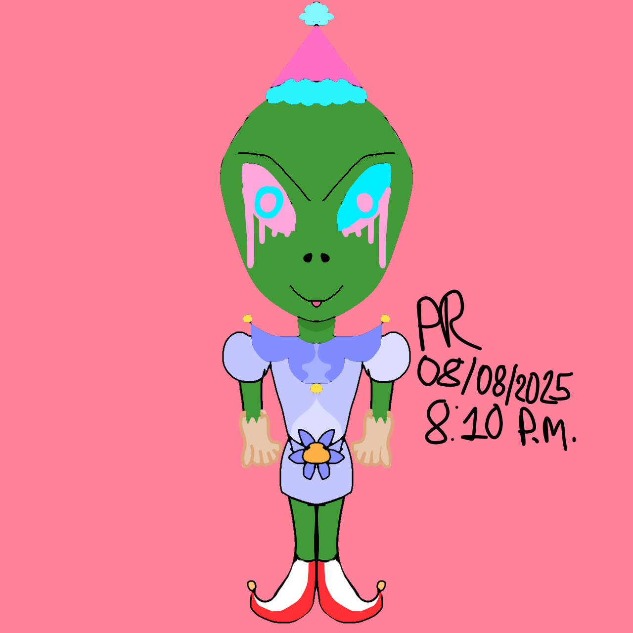 Party Alien looking ahh - ibisPaint